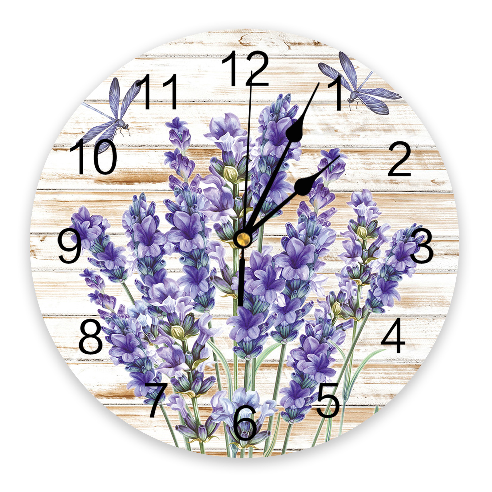 Sunflower Dragonfly Butterfly Modern Design Clocks Wall Watch Wall ...