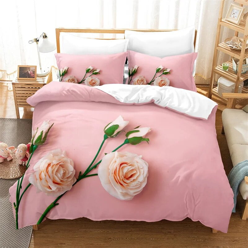 Sunflower Duvet Cover Flower Quilt Cover Lovers Bedding Set Queen Bed ...