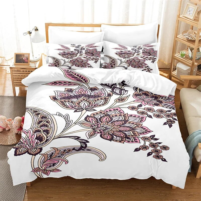Sunflower Duvet Cover Flower Quilt Cover Lovers Bedding Set Queen Bed ...