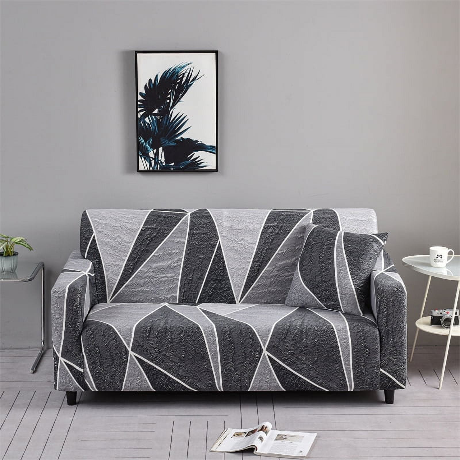 Sunflower Elastic Sofa Covers for Living Room Geometric ArmChair ...