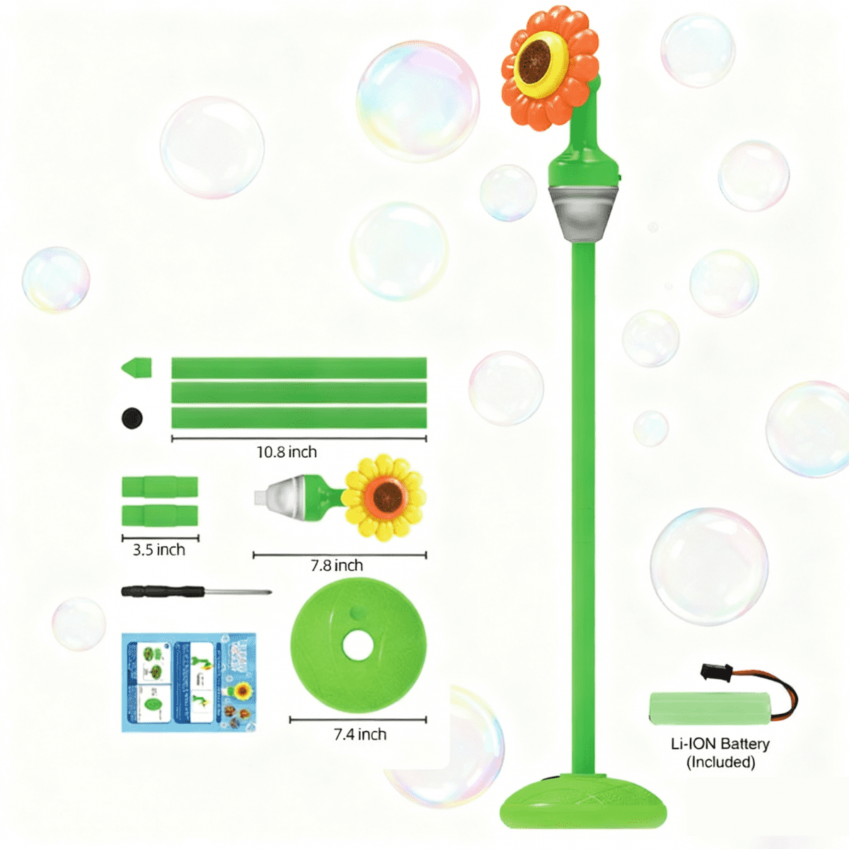 Sunflower Electric Bubbles Machine Beautysureup with Lights for Outdoor ...