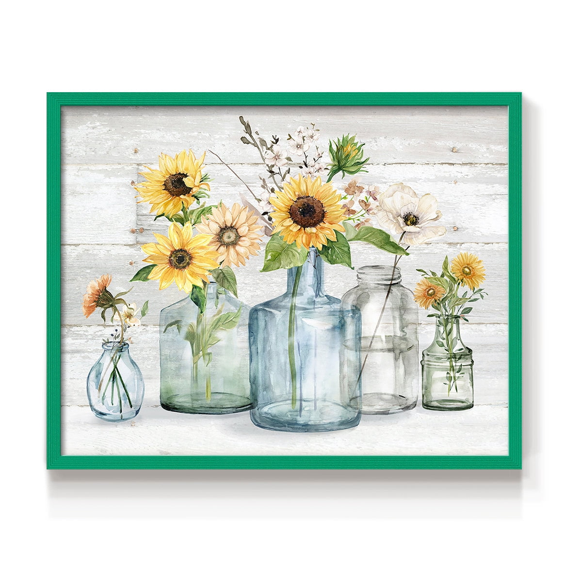 Sunflower Extravaganza by Carol Robinson - Restickable Framed Giclée ...