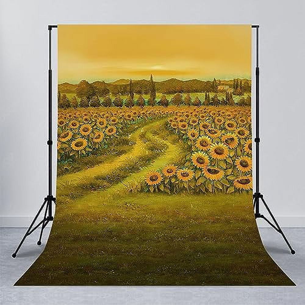 Sunflower Field Backdrops for Photography Oil Painting Sunflower Fall ...