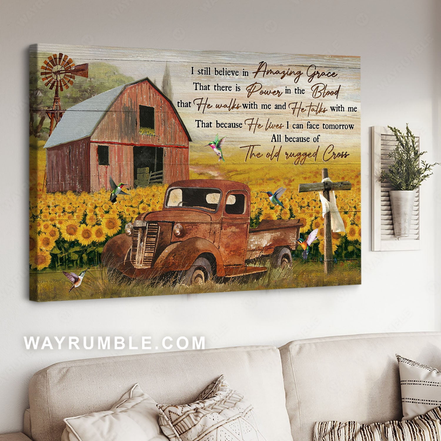 Sunflower Field, Rustic Farmhouse, Hummingbird, I Still Believe In ...