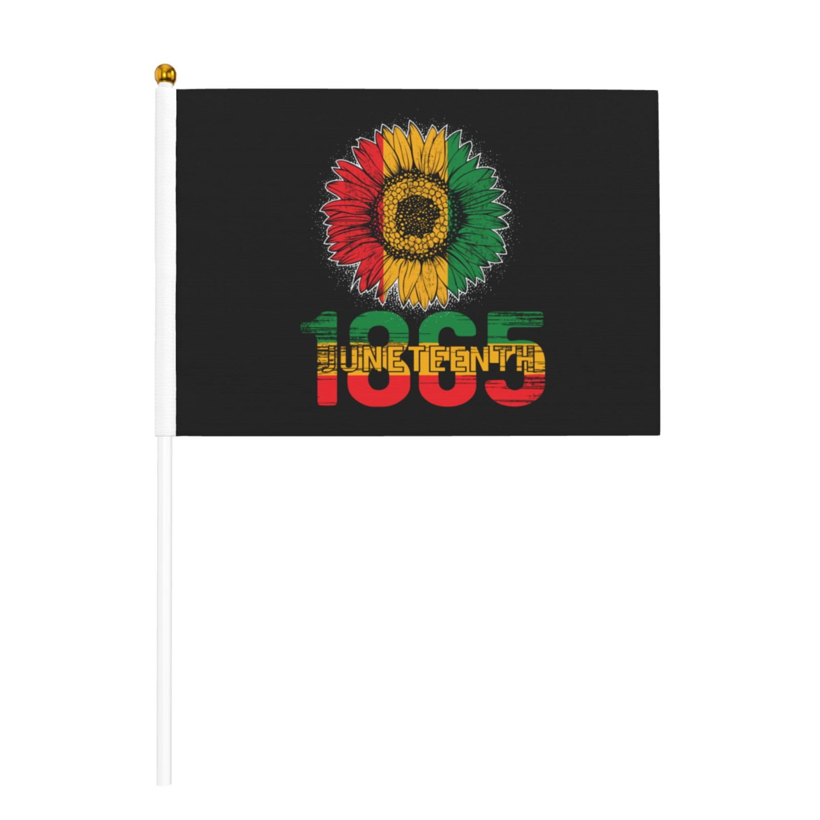 Sunflower Fist June-teenth Black His-tory African American Flag Small ...