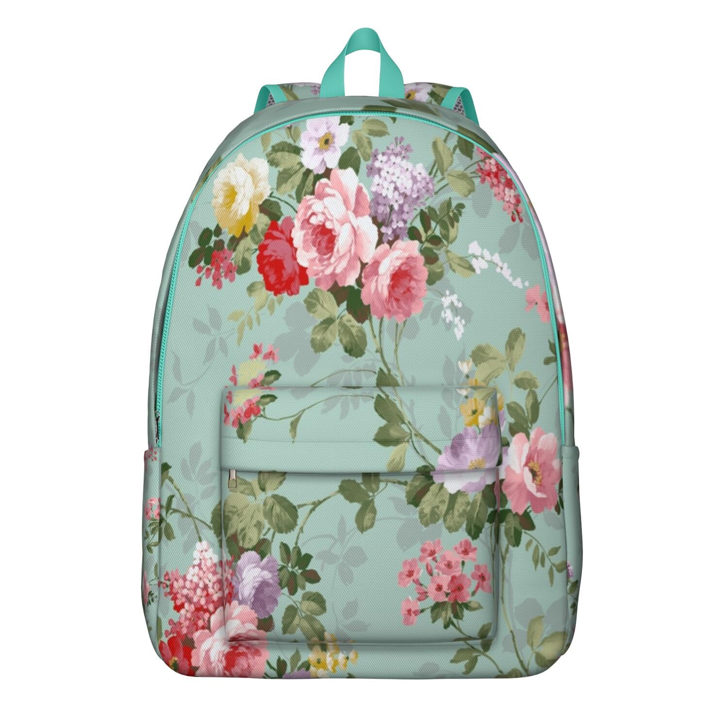 Sunflower Floral Backpack with Dedicated Sections, Great for School ...