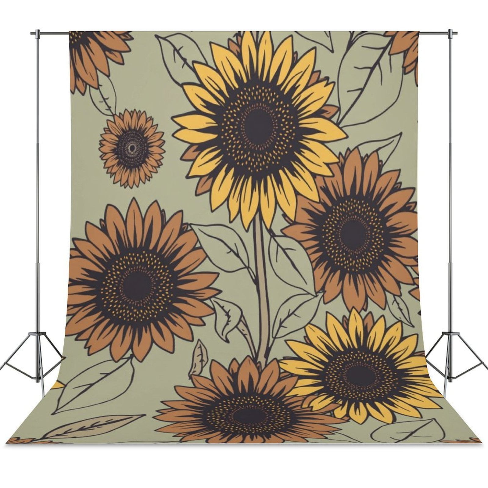 Sunflower Floral Pattern Party Backdrop Birthday Decoration Backgrounds ...