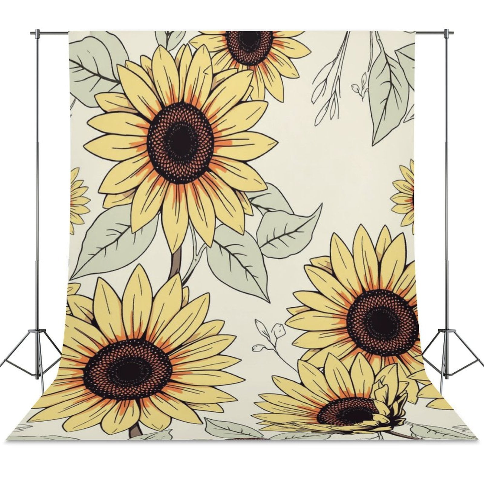 Sunflower Floral Pattern Party Backdrop Birthday Decoration Backgrounds ...