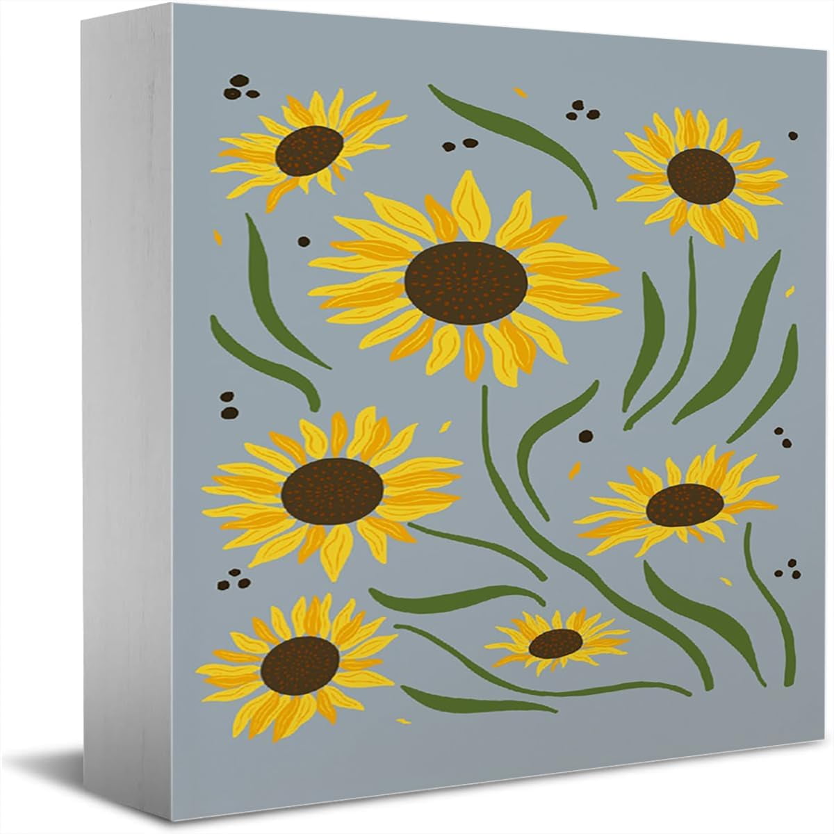 Sunflower Funny Wooden Box Sign Decorative Wooden Box Signs Home ...