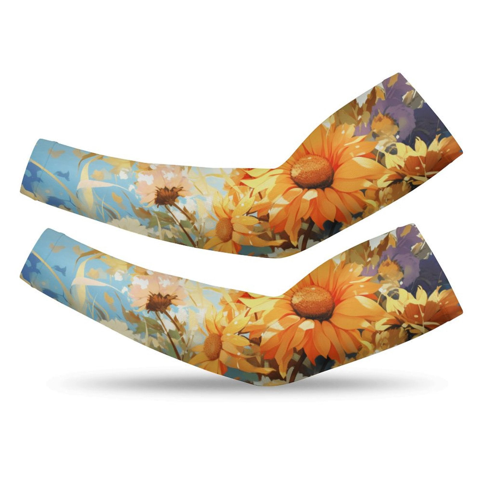 Sunflower Gardening Sleeves Farm Sun Protection Arm Cooling Sleeves ...