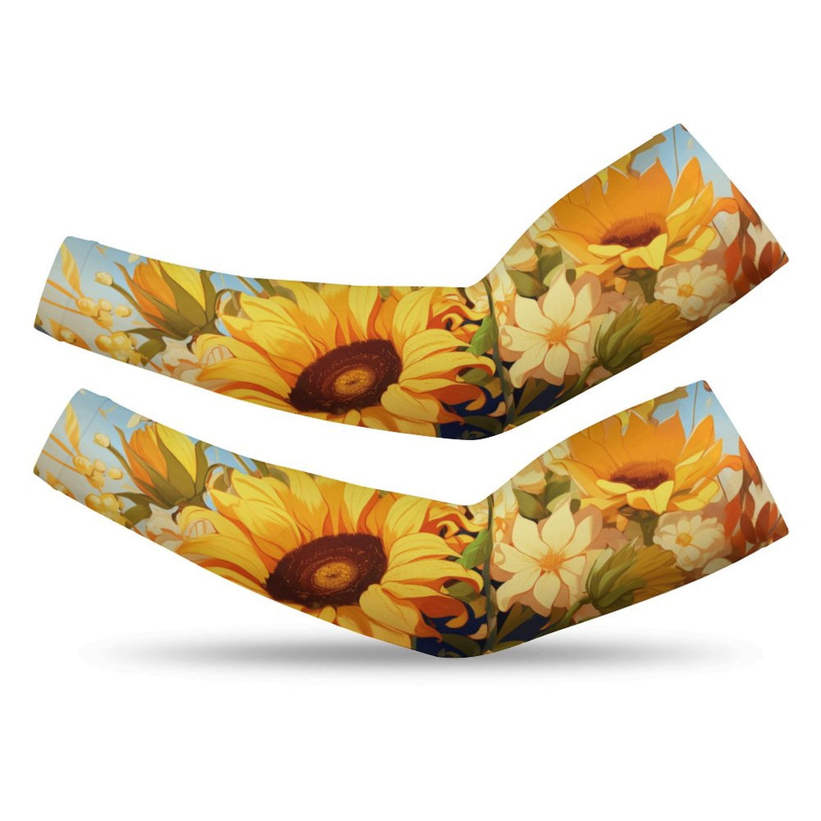 Sunflower Gardening Sleeves Farm Sun Protection Arm Cooling Sleeves ...