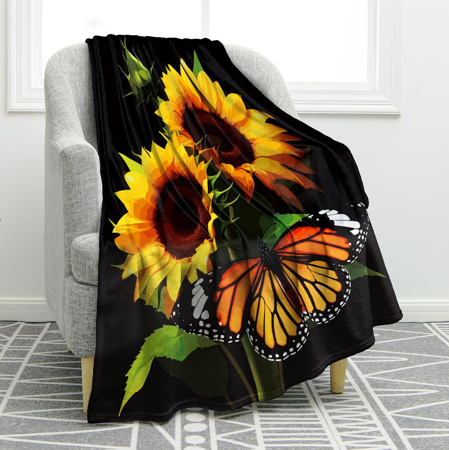 Sunflower Gifts Blanket for Women Girls, Sunflowers Decor Gifts for ...