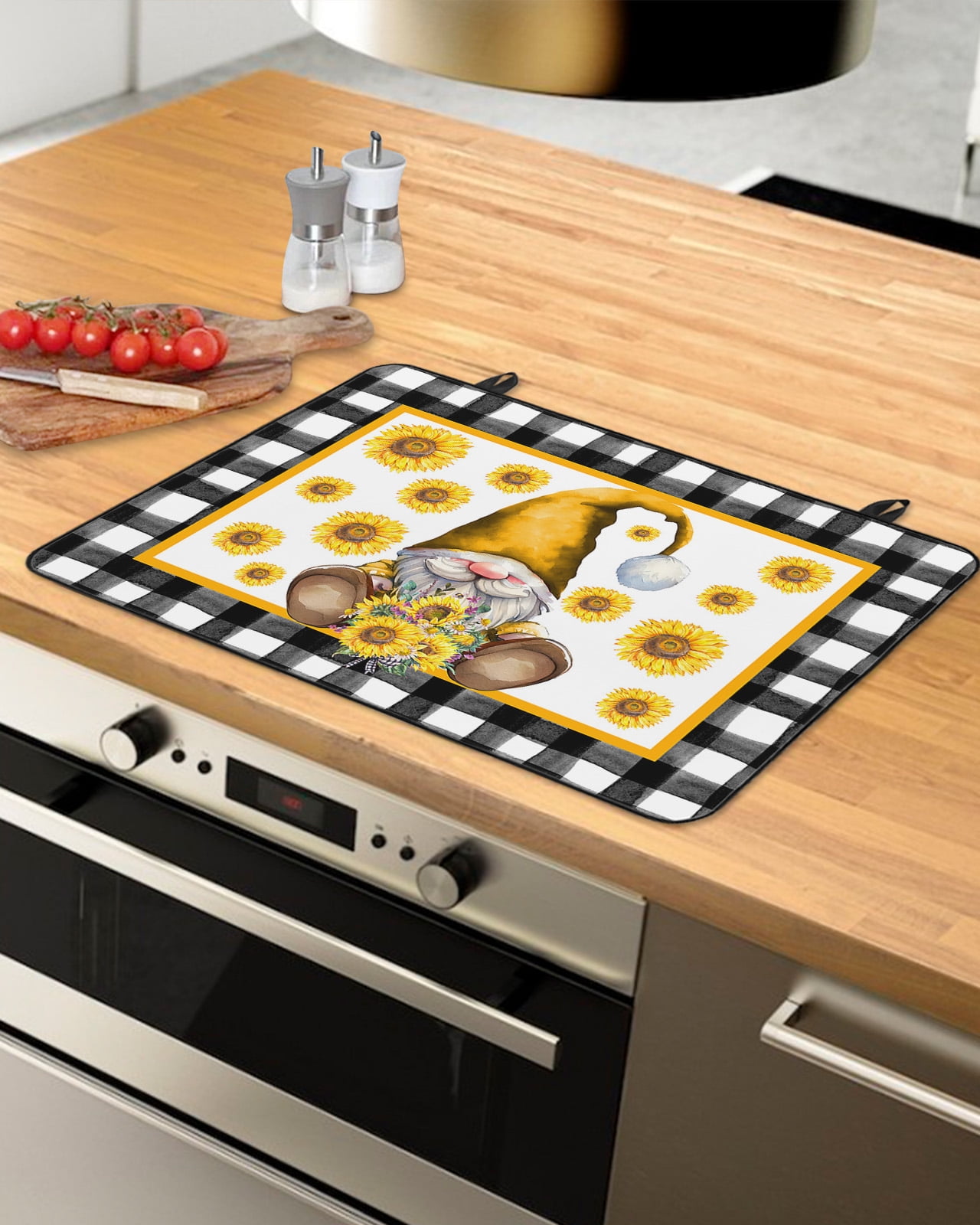 Sunflower Gnomes Stove Top Covers for Electric Stove, Heat Insulation ...