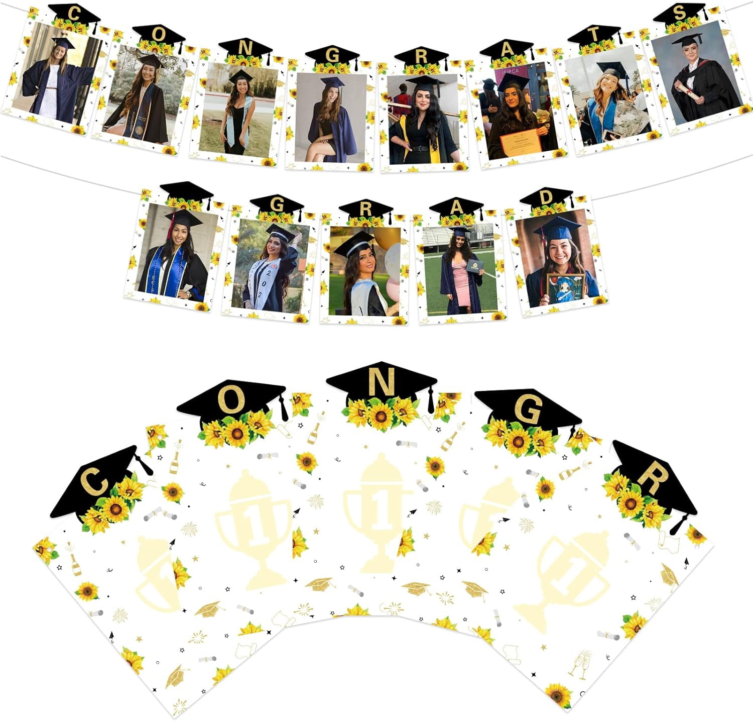 Sunflower Graduation Party Decorations 2023, Sunflower Congrats Grad ...
