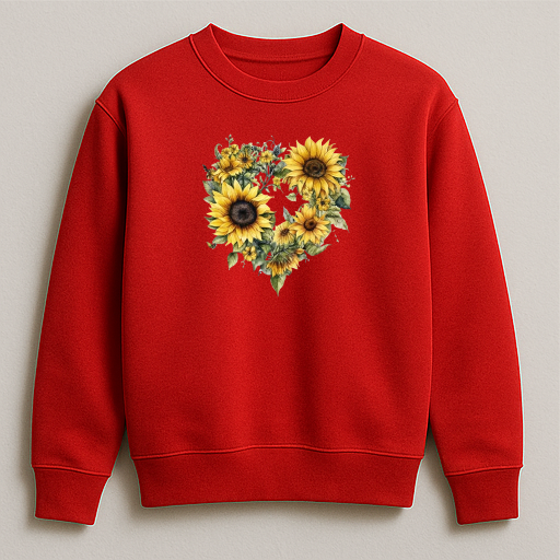 Sunflower Illustration Nature Inspired Graphic Casual Outfit Retro ...