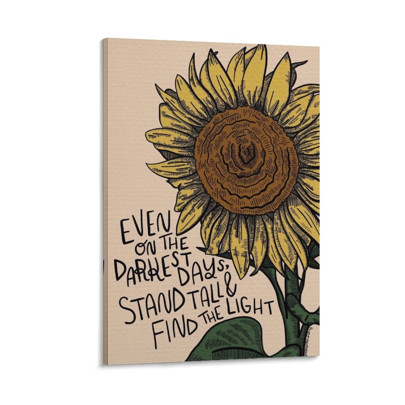 Sunflower Inspirational Motivational Quotes (2) Poster Cool Artworks ...