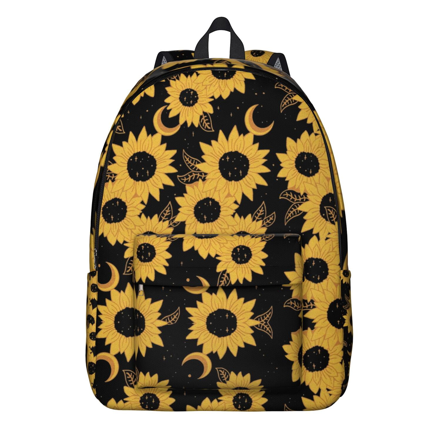 Sunflower Inspirational Quote Backpack - Boho Vintage Waterproof School ...
