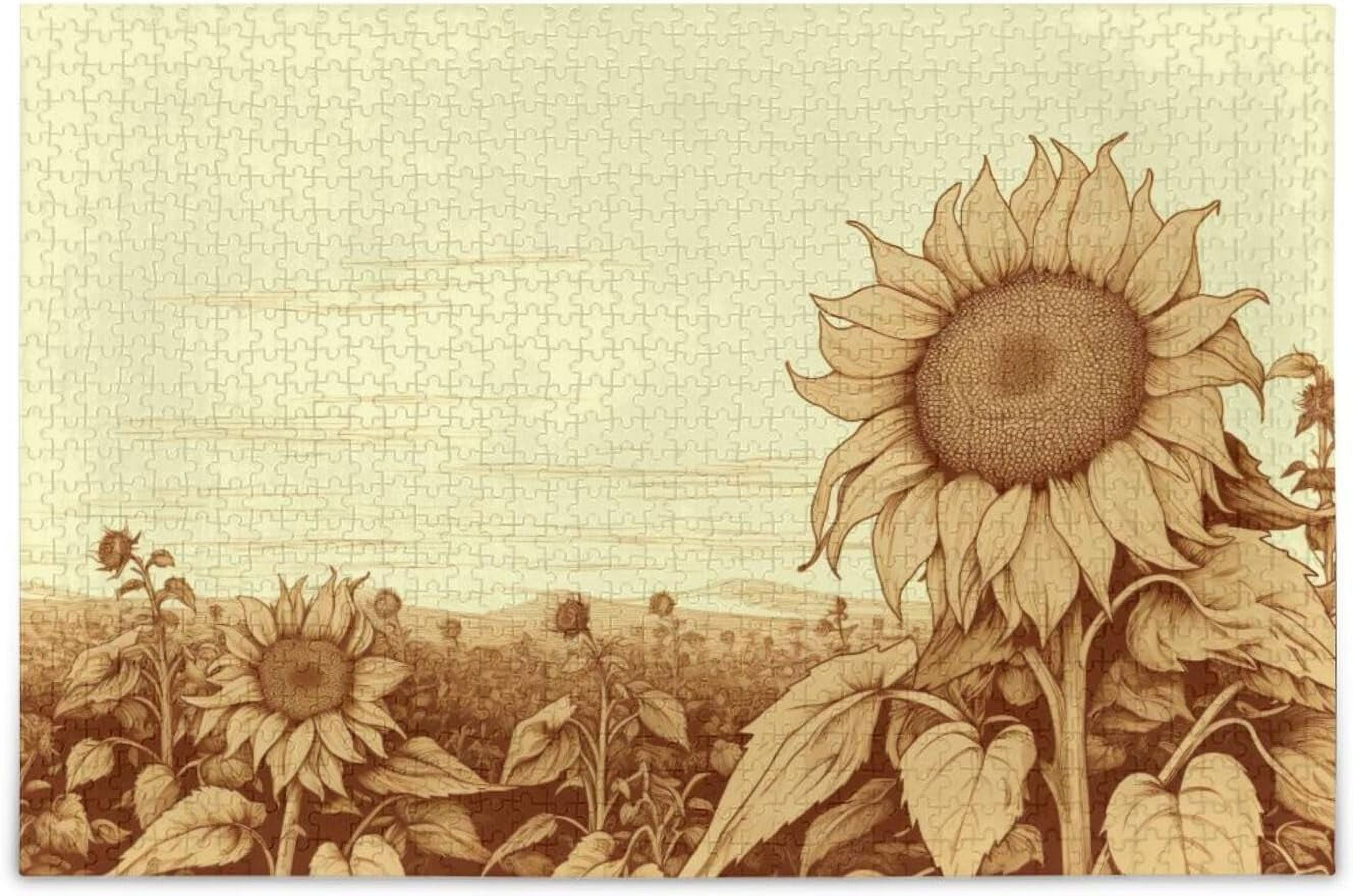 Sunflower Jigsaw Puzzles 500 PiecesPuzzles for Adults Family Game ...