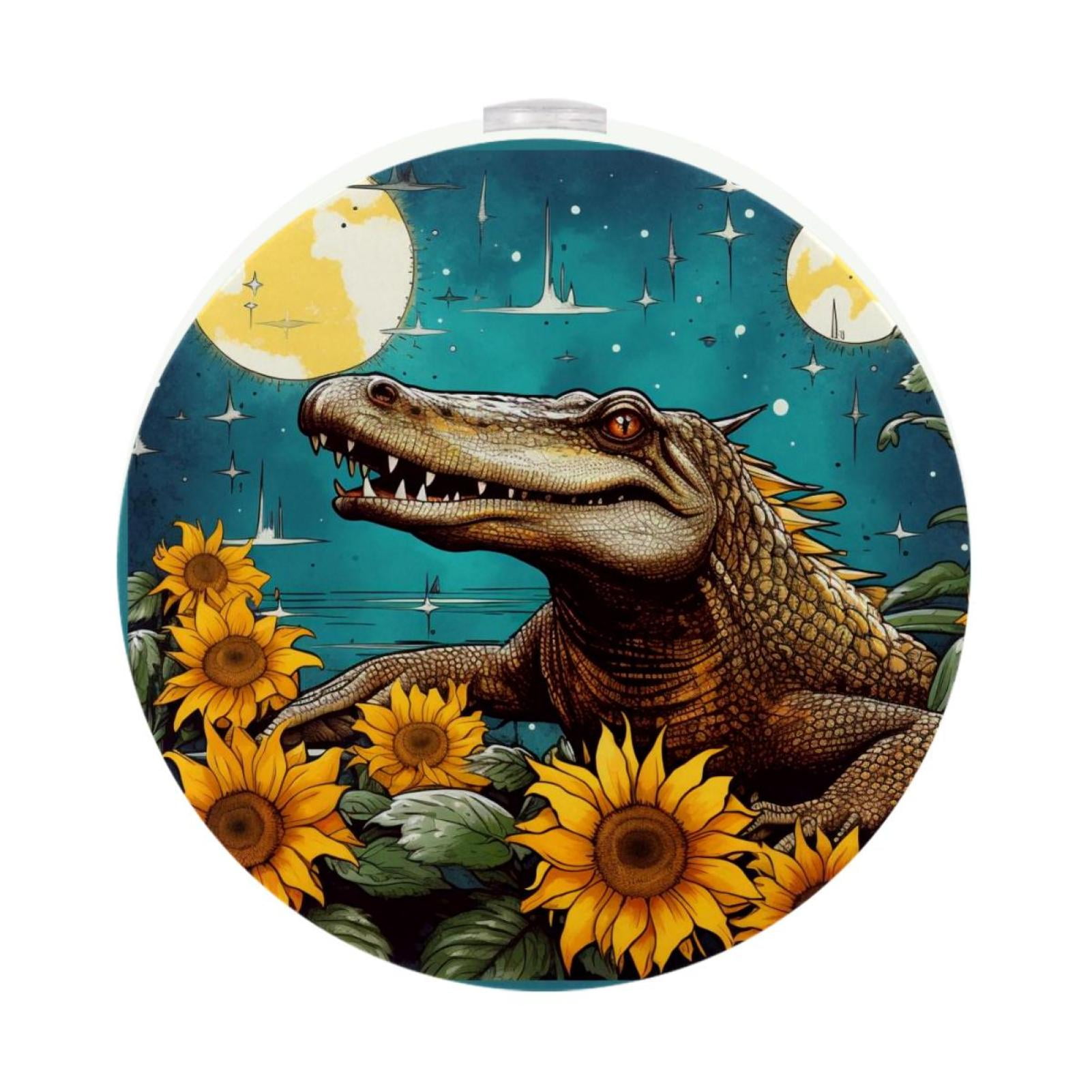 Sunflower LED Round Night Light-2PCS: Bright and Compact Plug-in ...