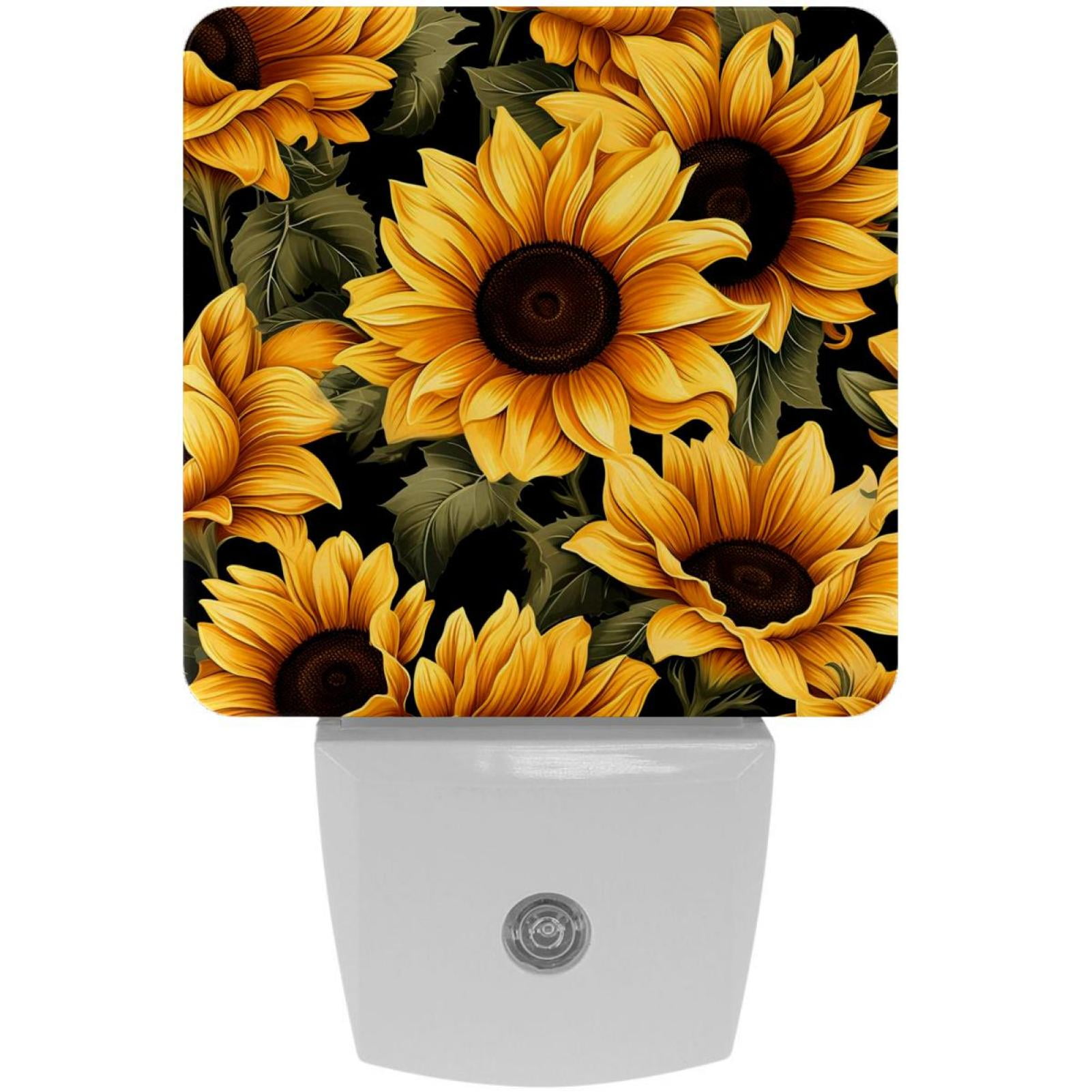 Sunflower LED Square Night Light - Small and Bright Square-shaped LED ...