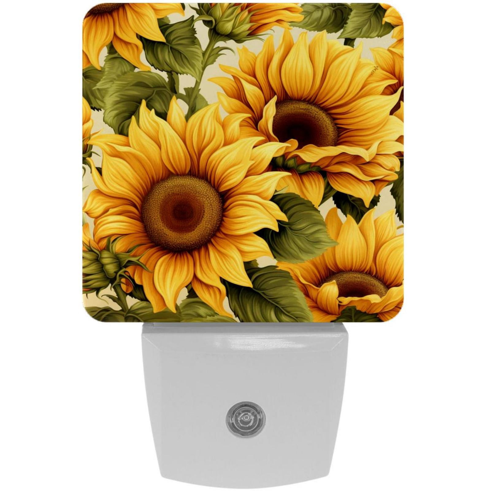 Sunflower LED Square Night Lights - Modern and Versatile Plug-in ...