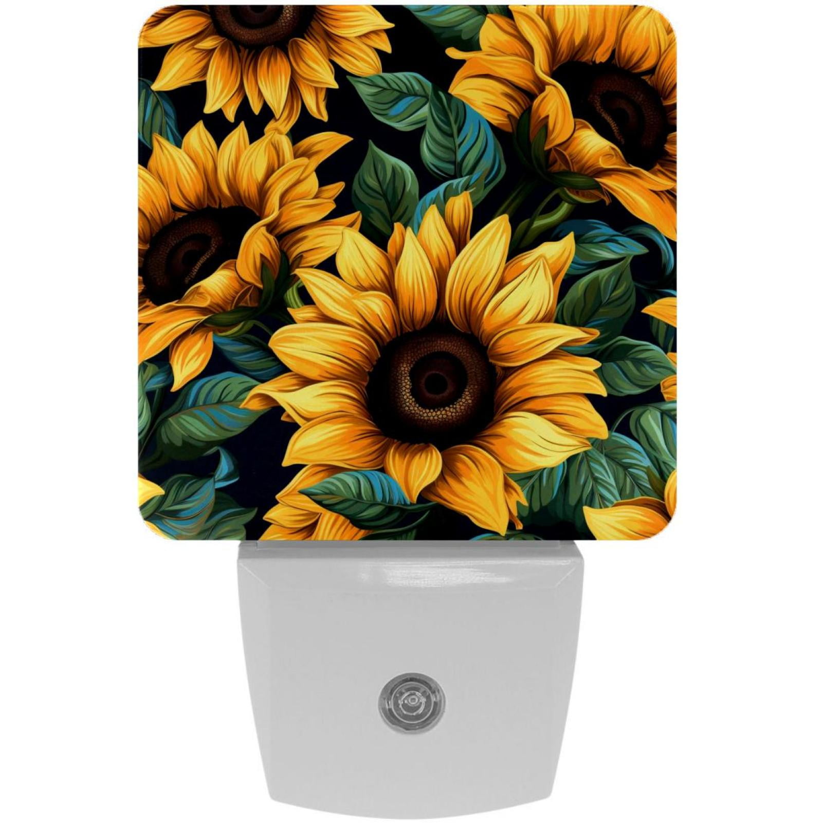 Sunflower LED Square Night Lights - Stylish and Energy-Efficient Room ...