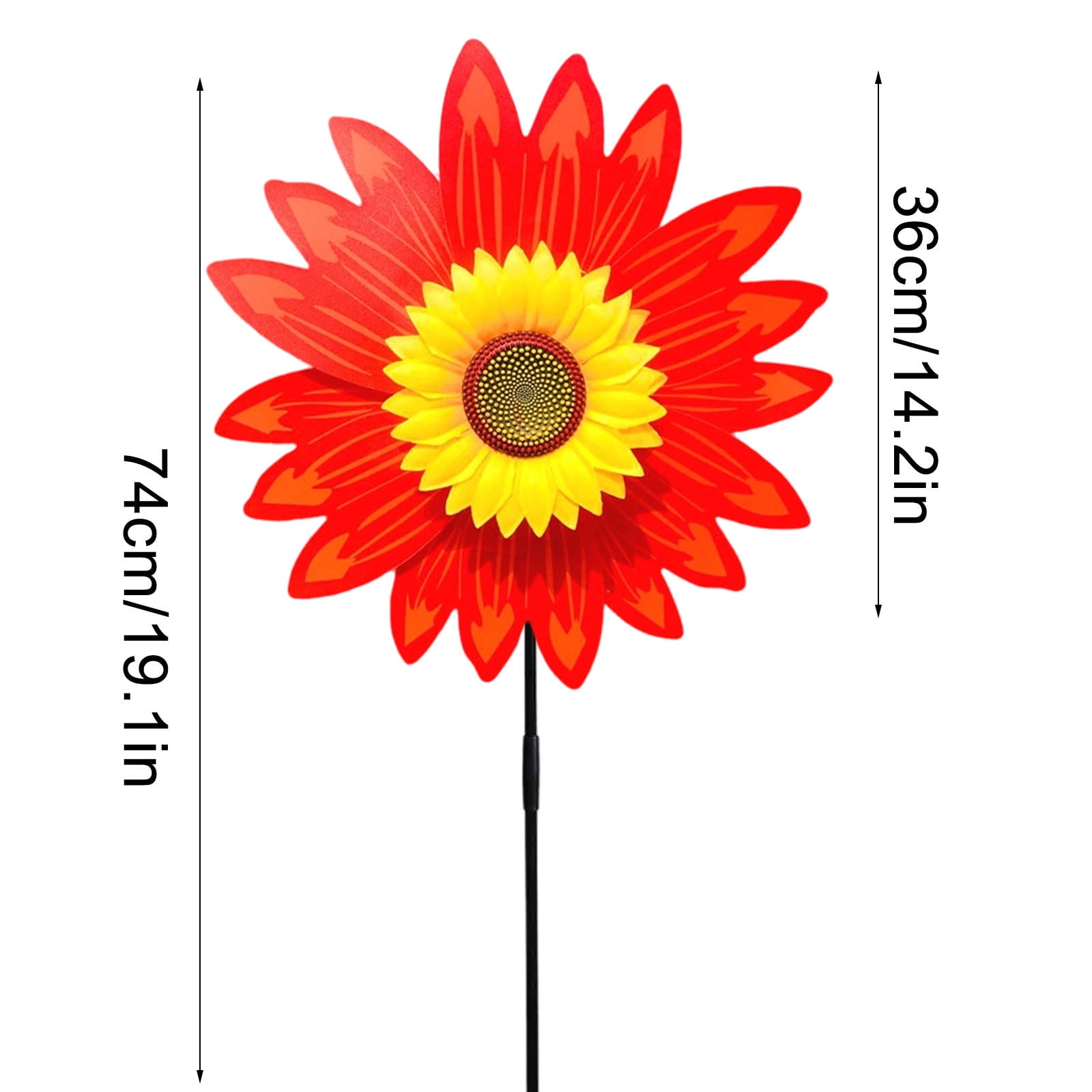 Sunflower Lawn Pinwheels Wind Spinners Large Windmill Pinwheel for ...