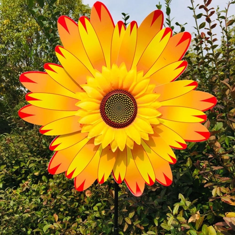 Sunflower Lawn Pinwheels Wind Spinners Large Windmill Pinwheel for ...