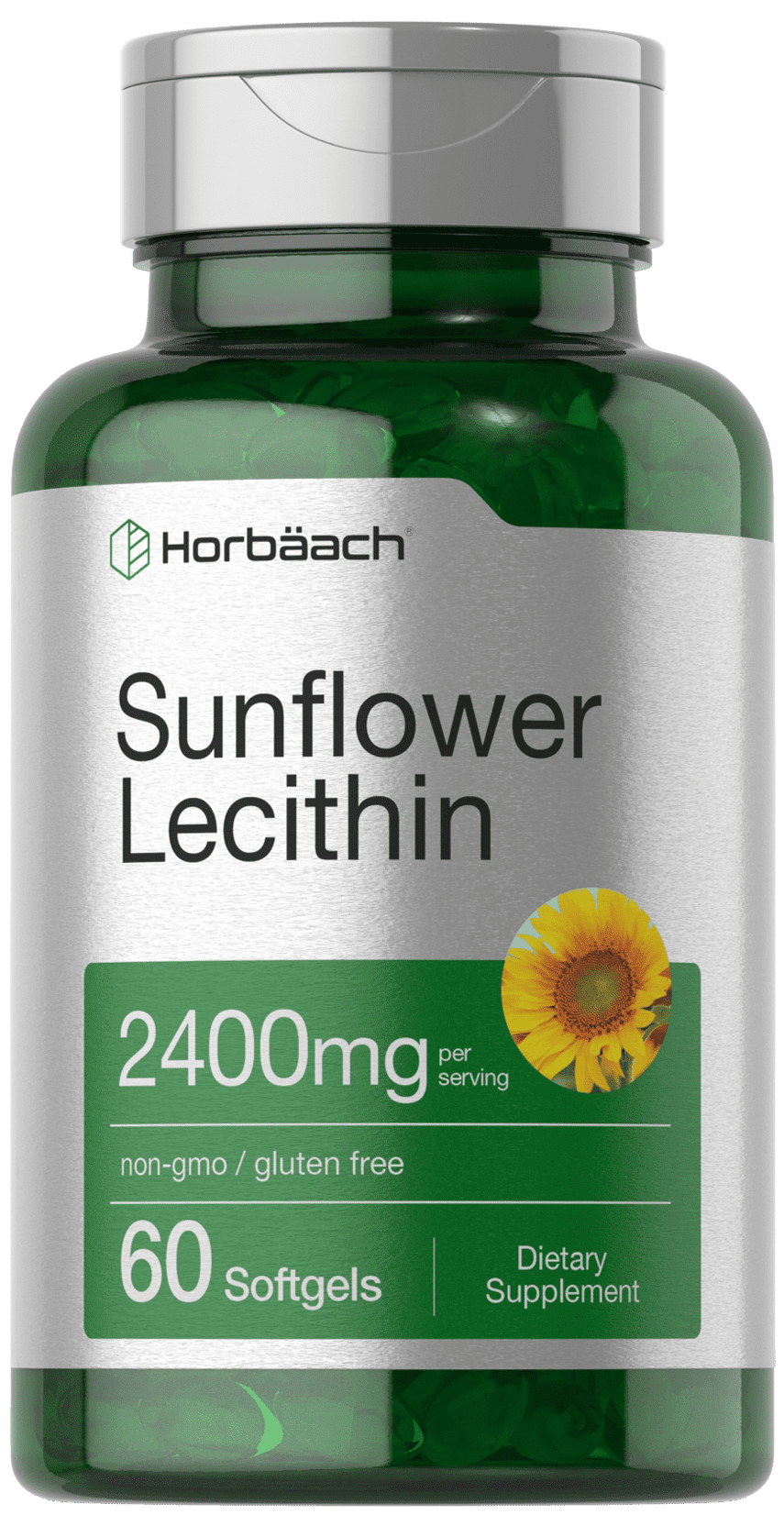 Sunflower Lecithin 2400mg | 60 Softgels | Naturally Occurring ...