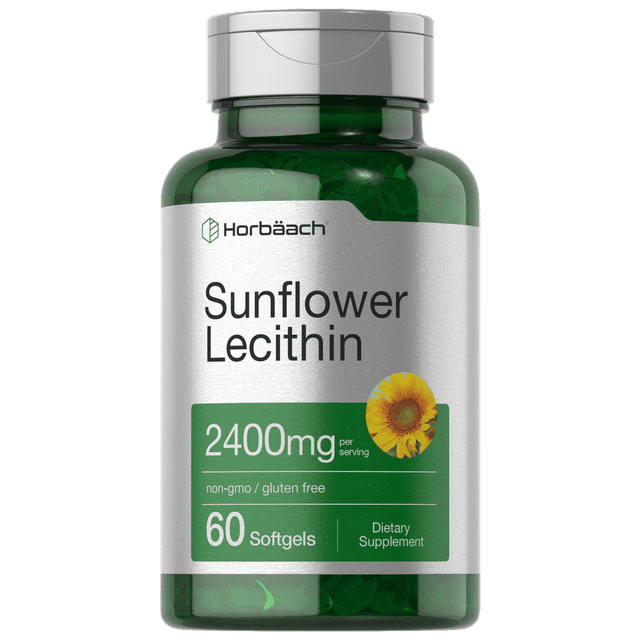 Sunflower Lecithin 2400mg | 60 Softgels | Naturally Occurring ...