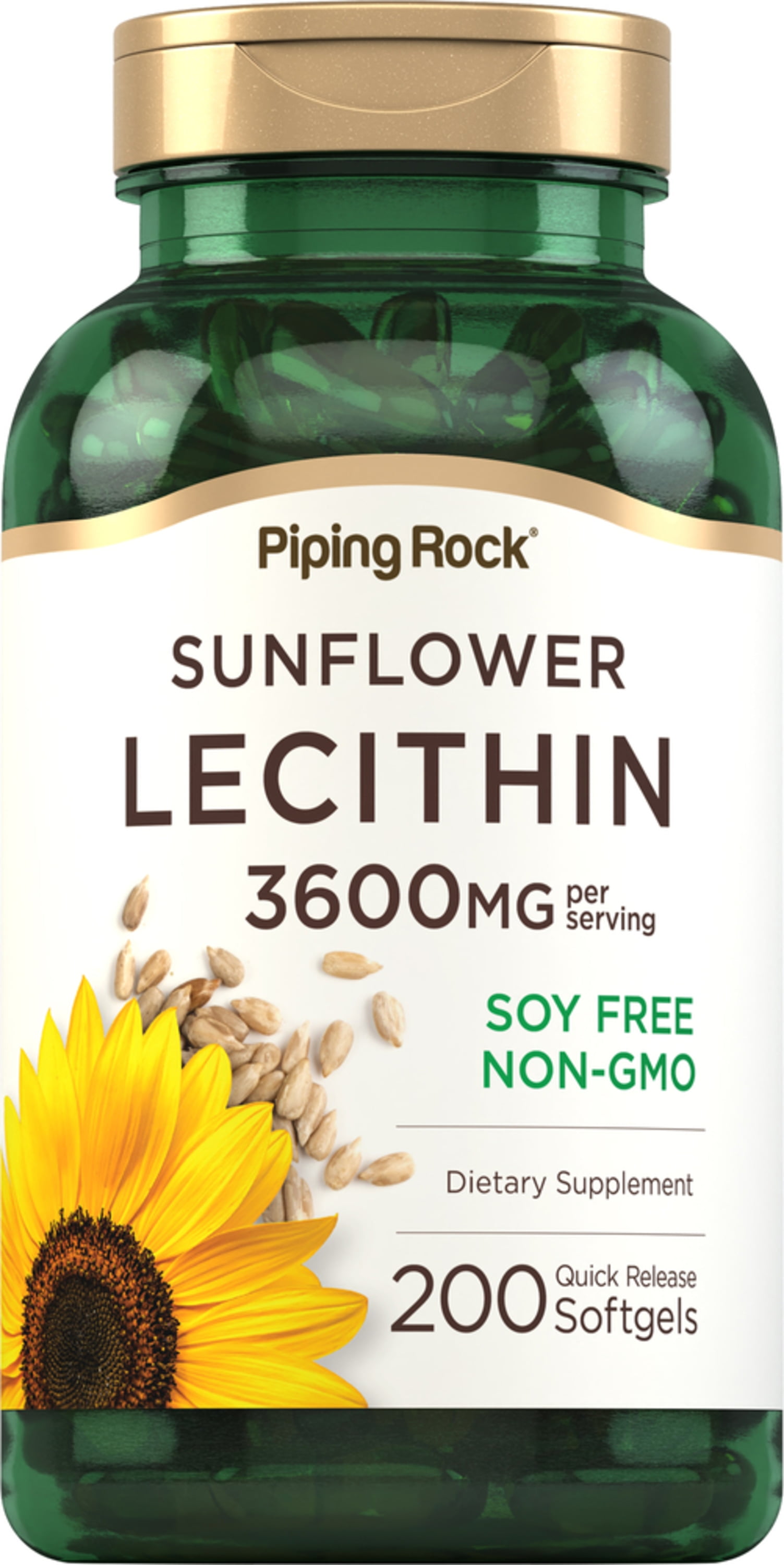 Sunflower Lecithin | 200 Softgels | Rich in Phosphatidylcholine | by ...