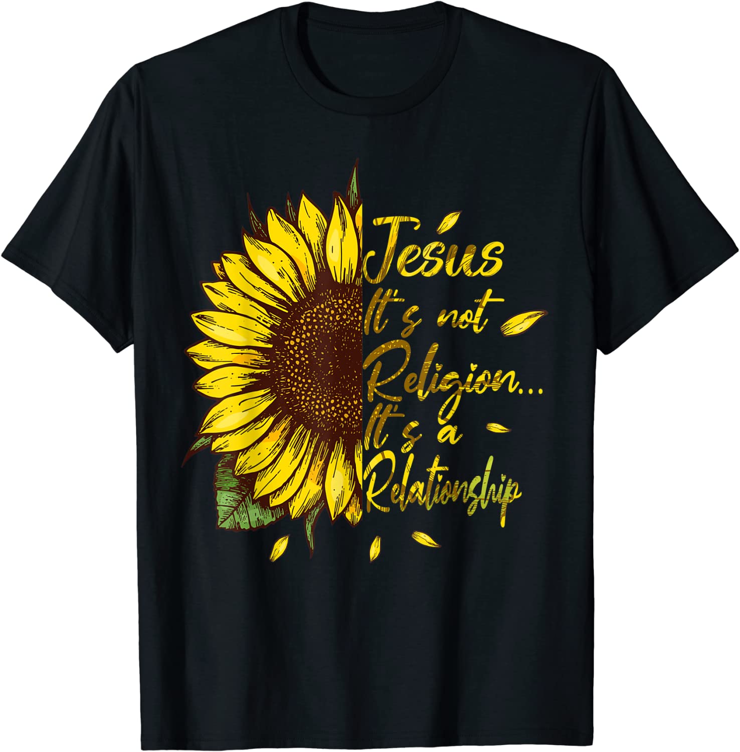 Sunflower Love T-Shirt: Embrace the Connection, Not the Creed - Walmart.com