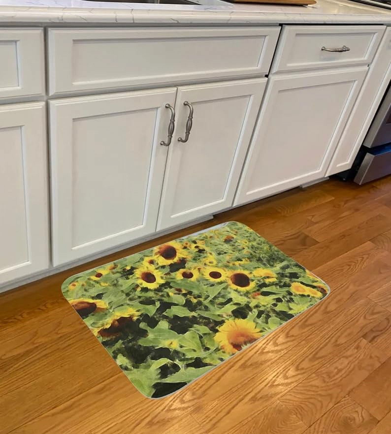 Sunflower Mat Kitchen Mat Floor Mat Memory Foam Cushion Mat Bath Mat ...