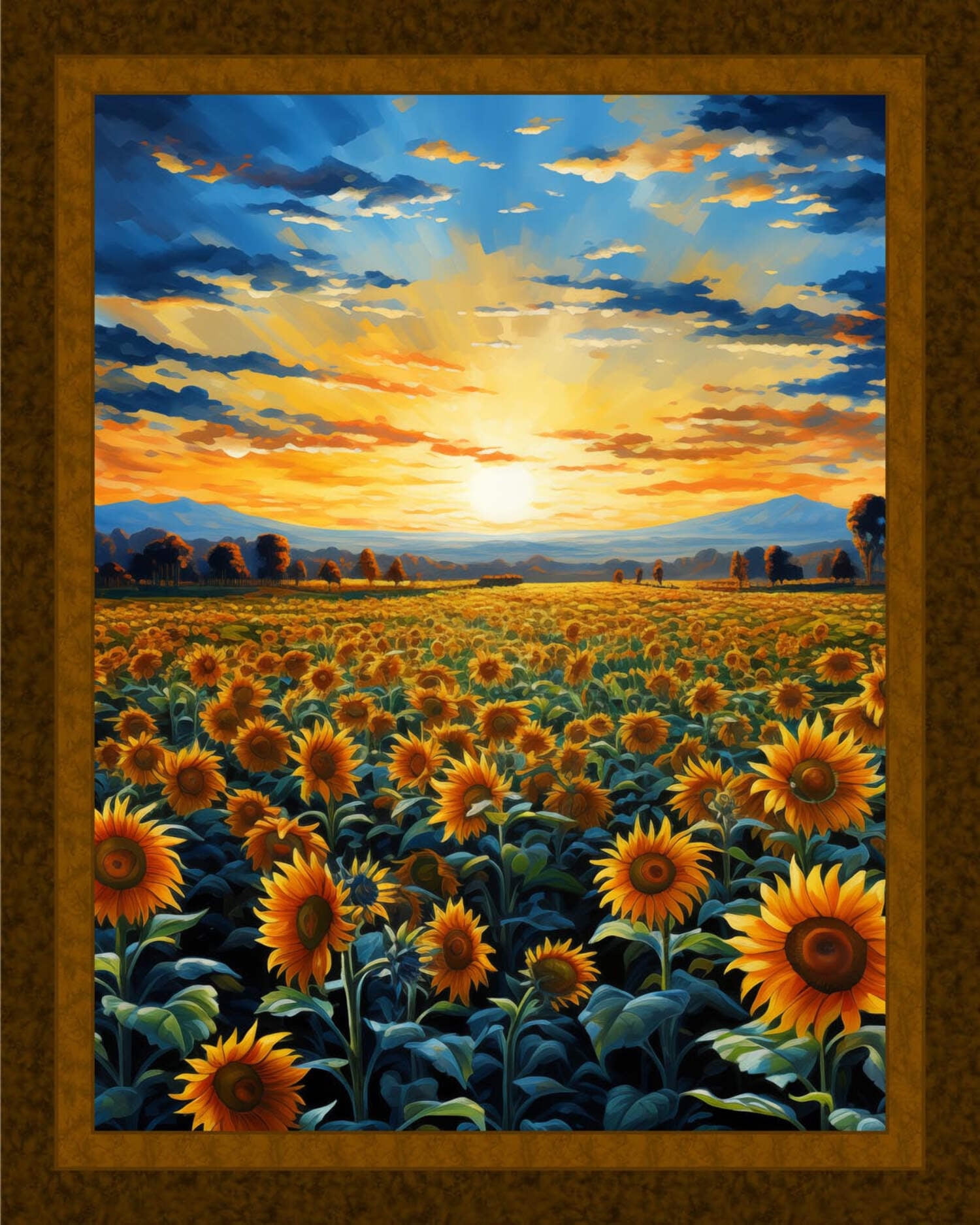 Sunflower Meadow Panel Cotton Fabric - Walmart.com