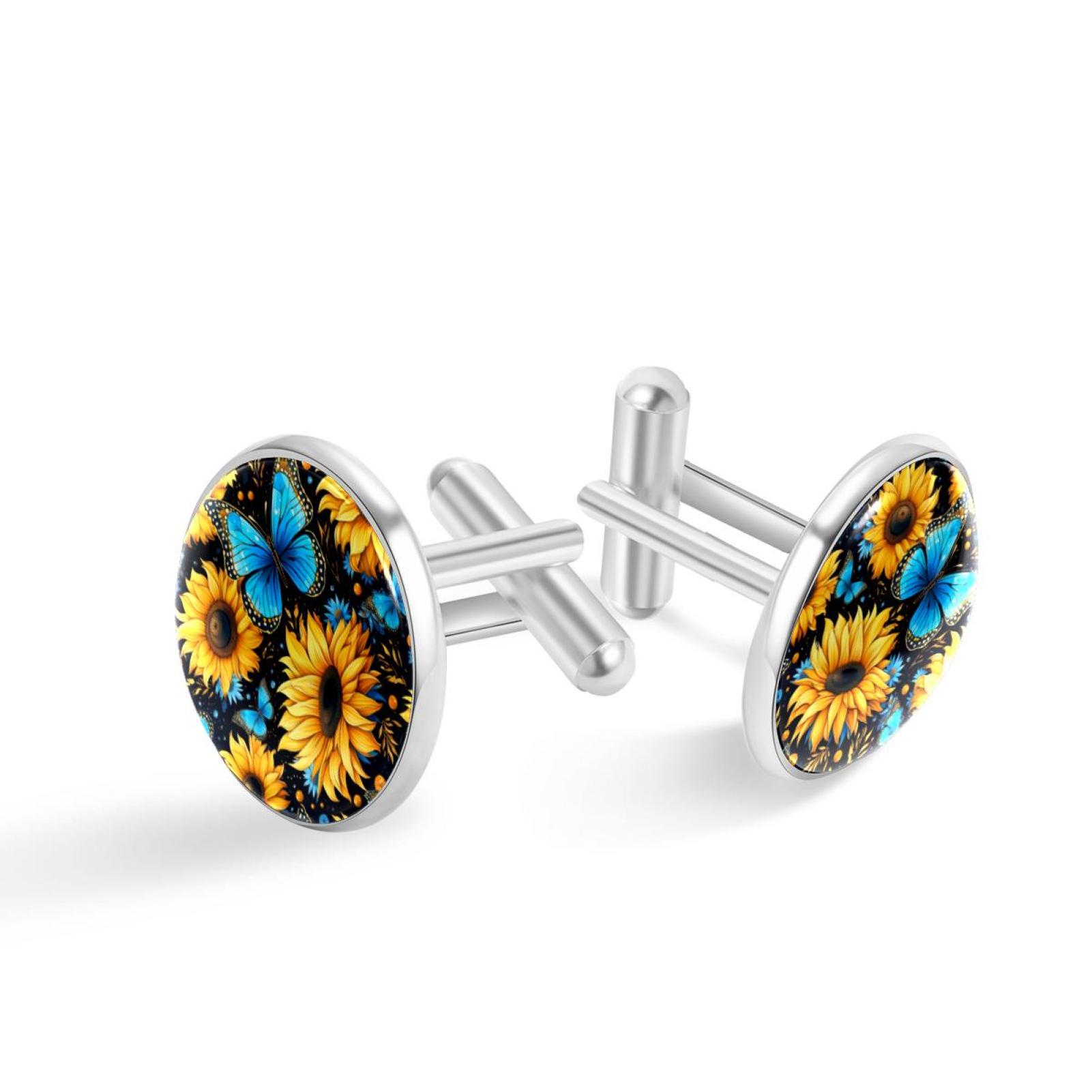 Sunflower Men's Stainless Steel Cufflinks for Versatile Style - for ...
