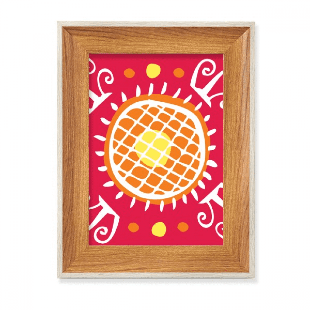 Sunflower Mexico Totems Ancient Civilization Desktop Wooden Photo Frame ...