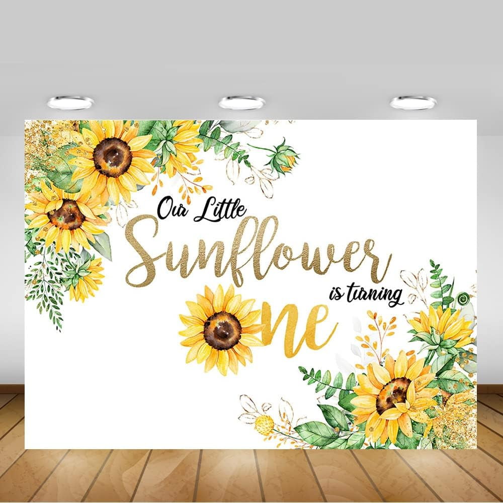 Sunflower Oh Baby Backdrops for New Born 1st Birthday Photography ...