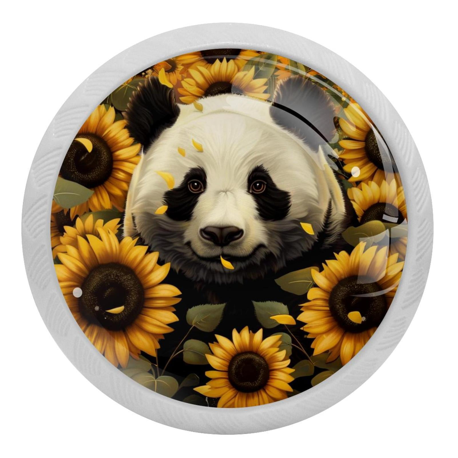 Sunflower Panda Glow-in-the-Dark Fluorescent Drawer Pulls with Screws ...