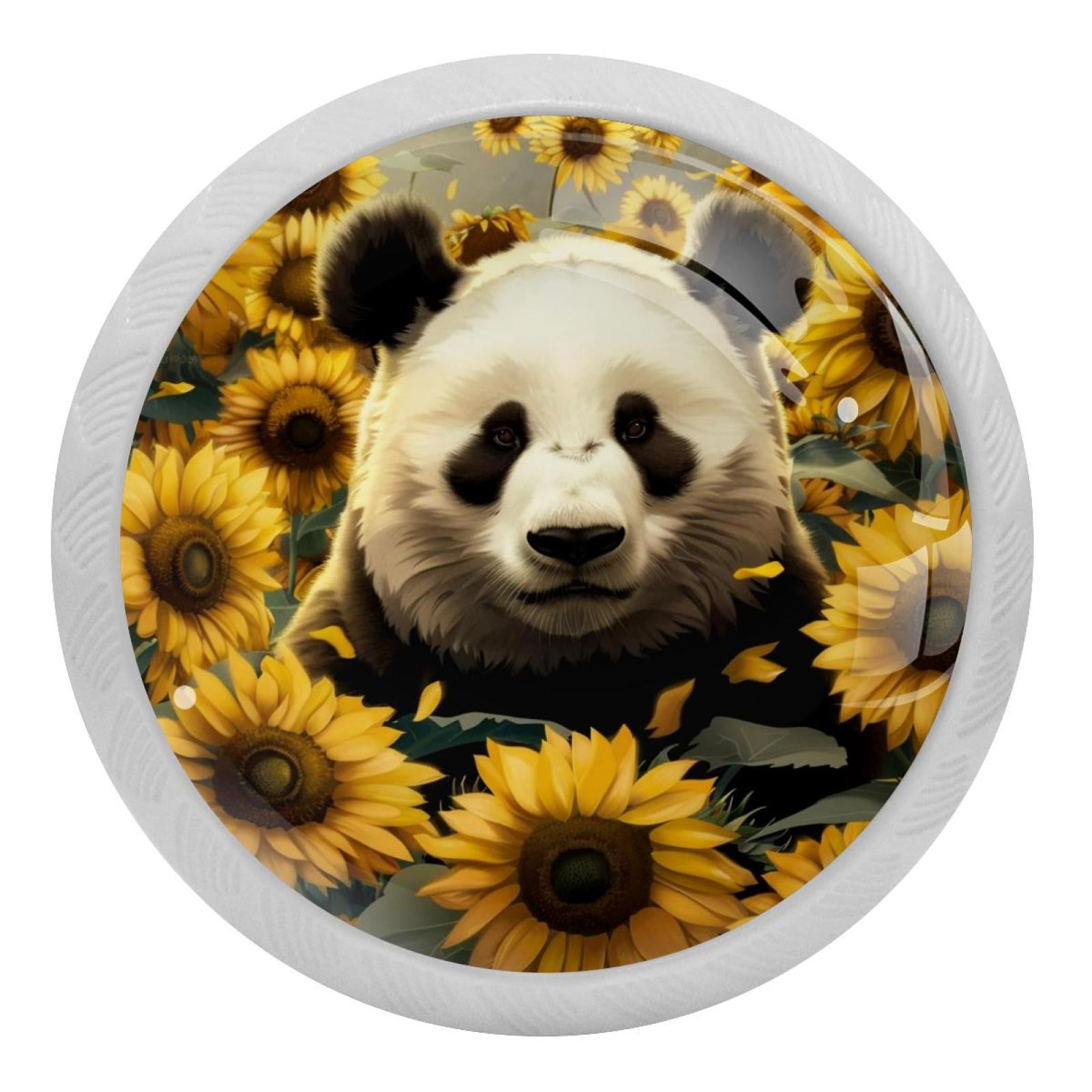 Sunflower Panda Glow-in-the-Dark Fluorescent Drawer Pulls with Screws ...