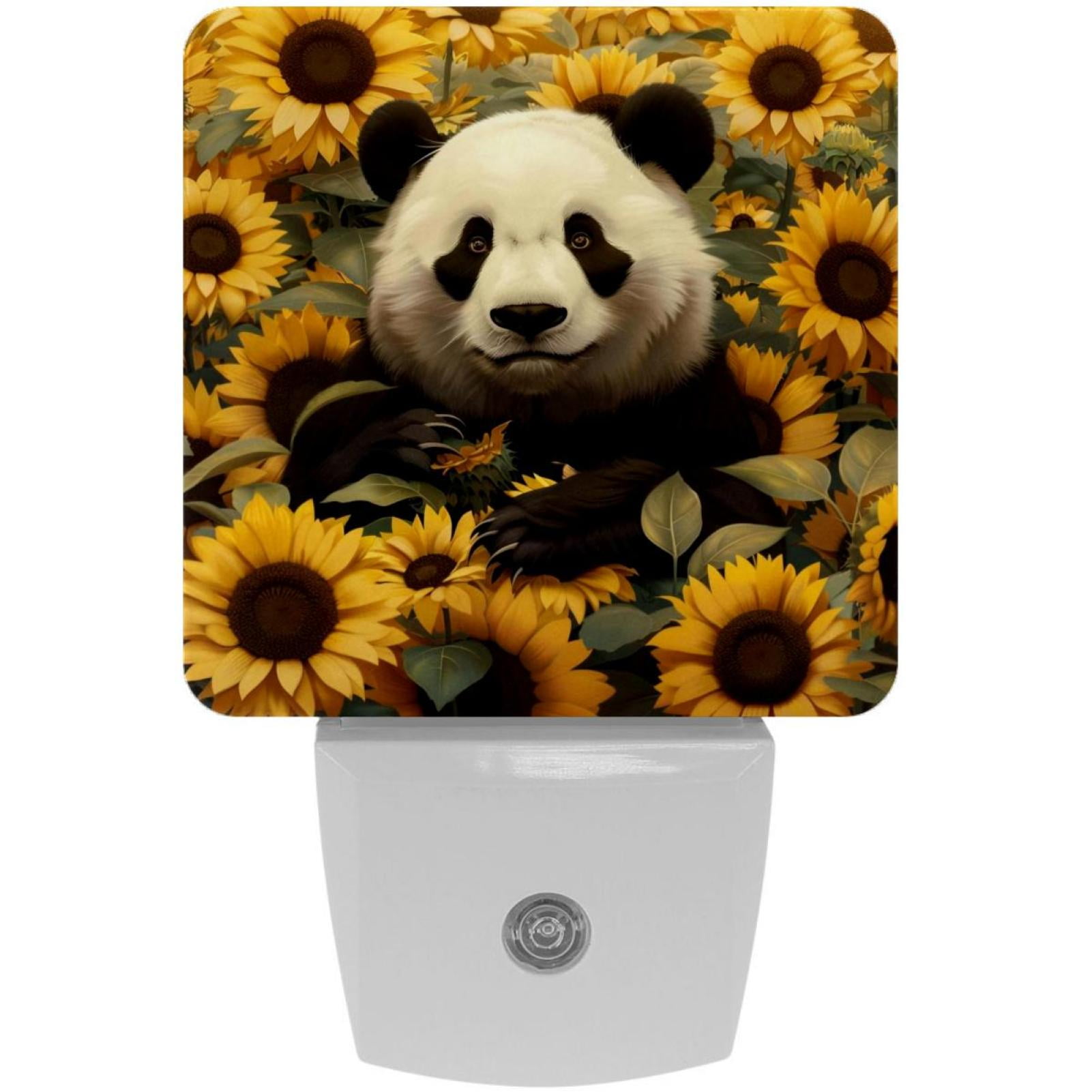 Sunflower Panda LED Square Night Lights- Modern and Energy Efficient ...