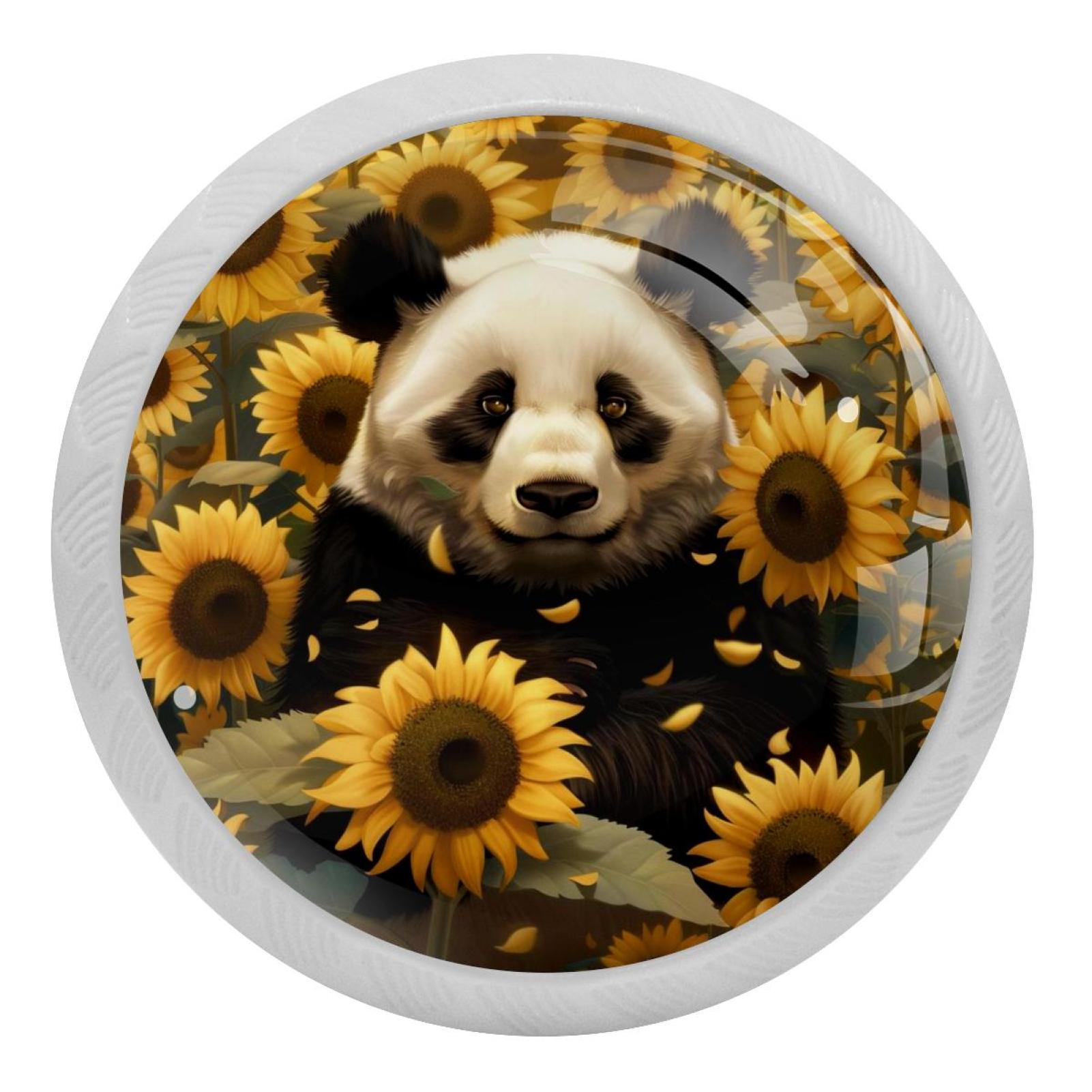 Sunflower Panda Round Glow-in-the-Dark Fluorescent Cabinet and Dresser ...