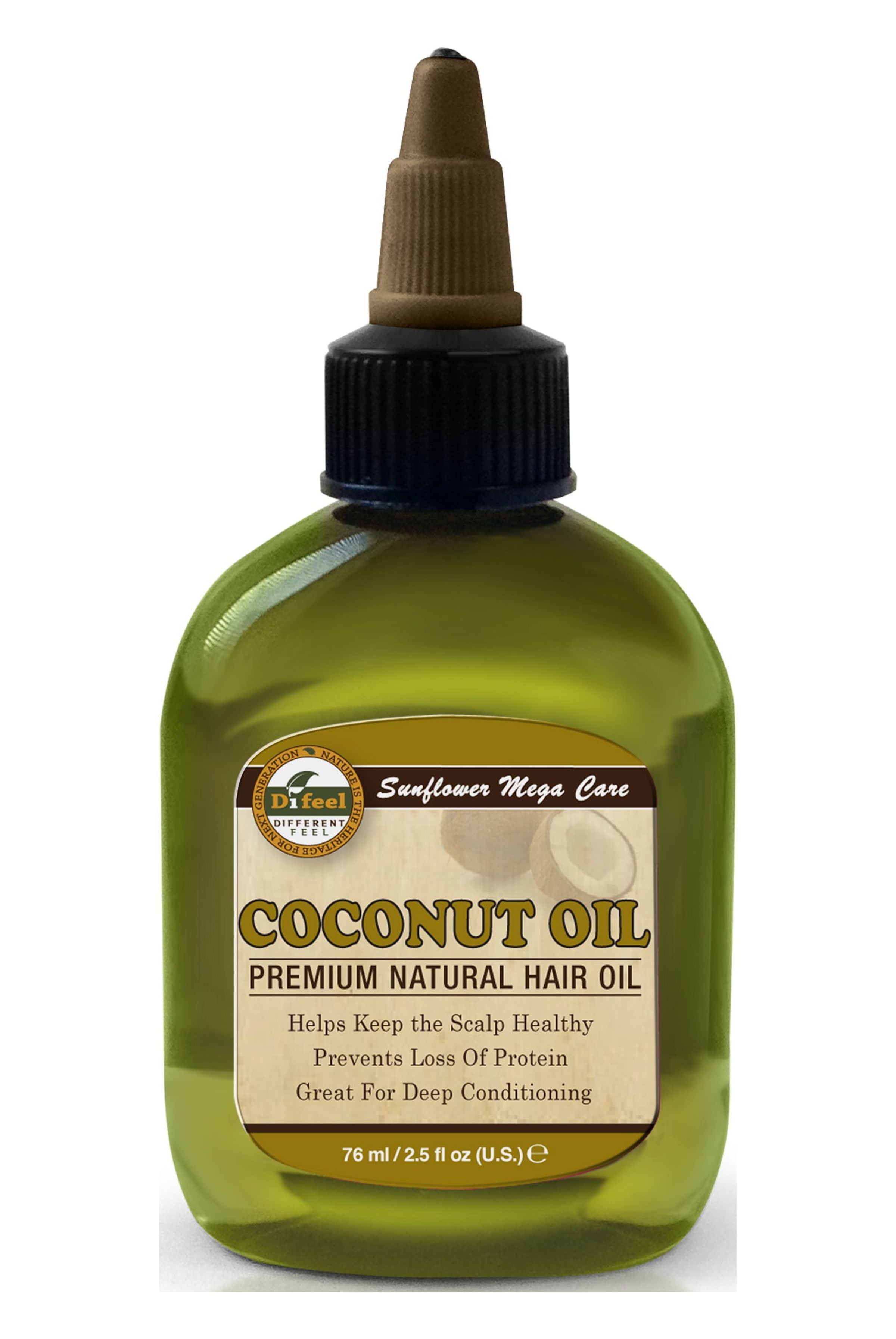 Sunflower Premium Mega Hair Oil, Coconut, 2.5 Oz - Walmart.com