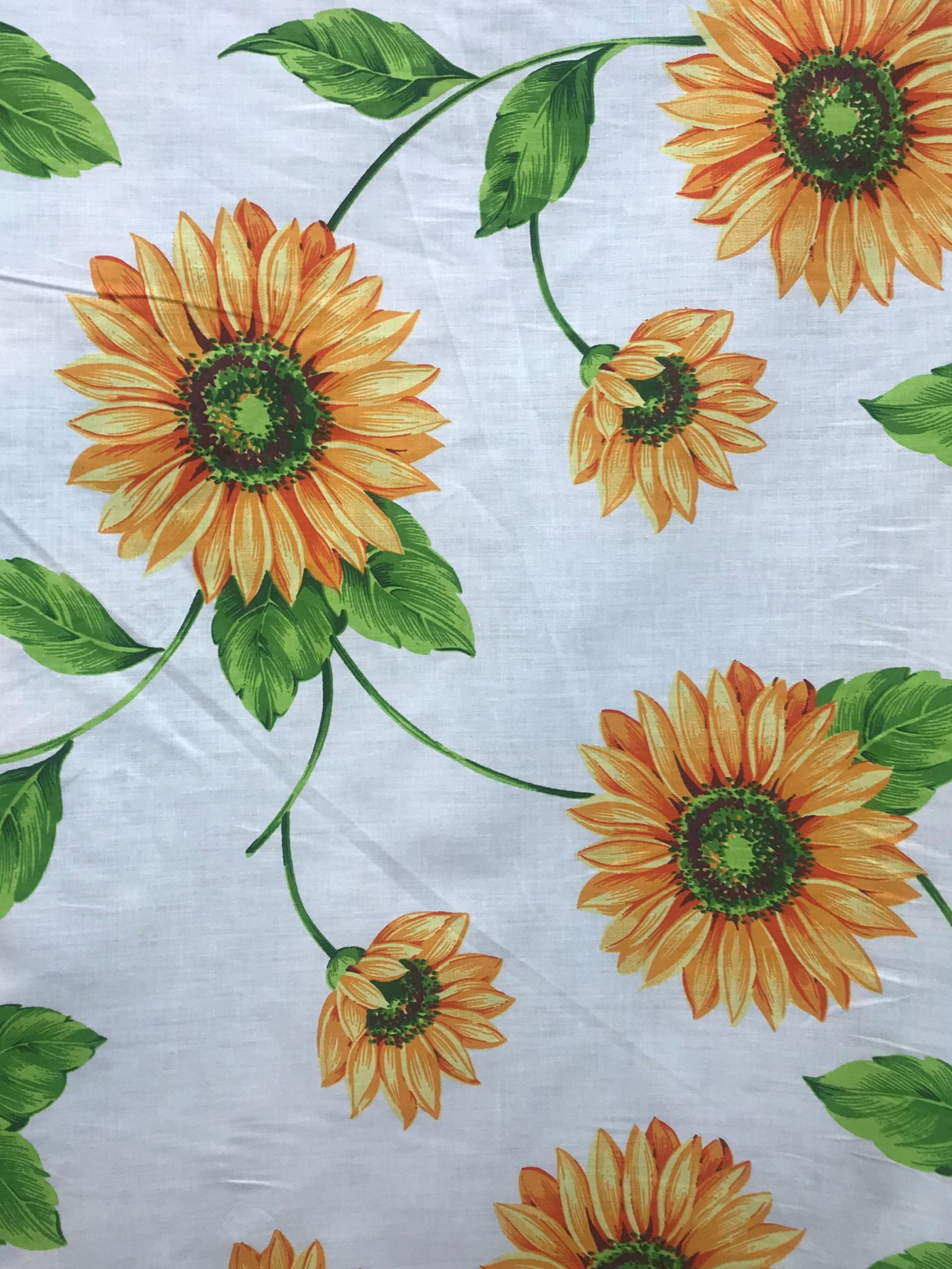 Sunflower Print Broadcloth, 60" Wide, Sells by the Yard from Sal Tex ...