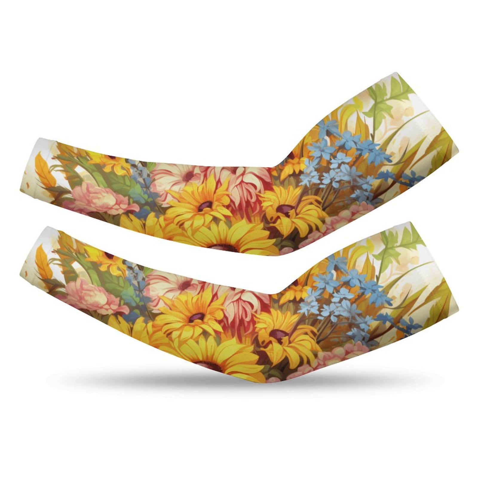 Sunflower Protection Cooling Arm Sleeves For Men Women, Uv Compression ...