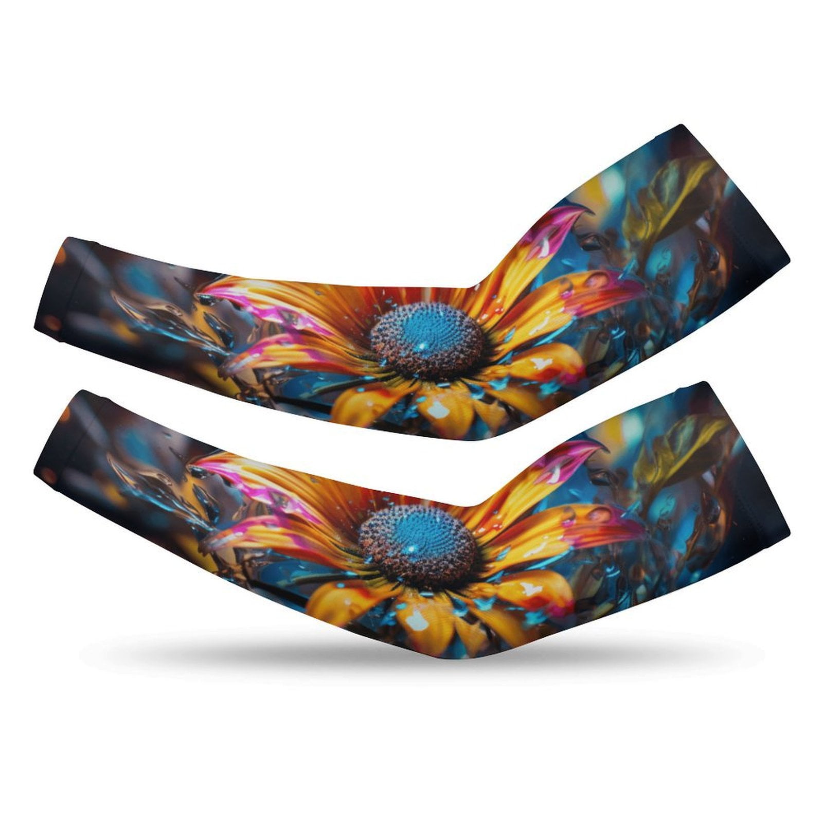 Sunflower Protection Cooling Arm Sleeves For Men Women, Uv Compression ...