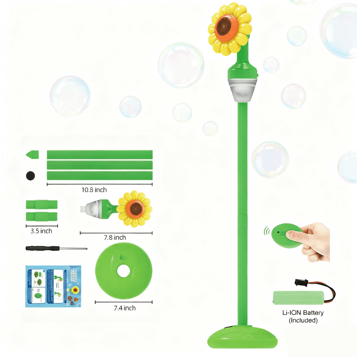 Sunflower RC Bubbles Machine Beautysureup with Lights for Outdoor ...