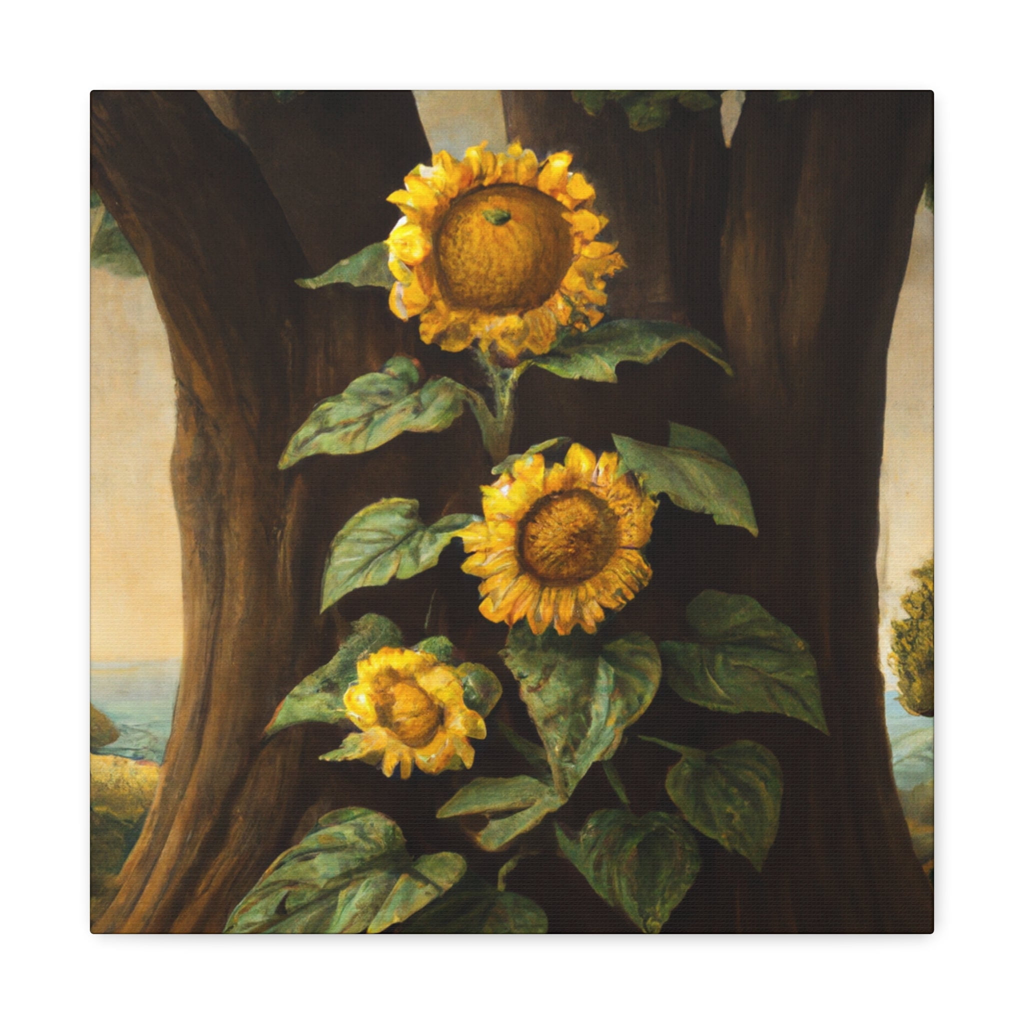 "Sunflower Rejoices Radiantly" - Canvas - Walmart.com