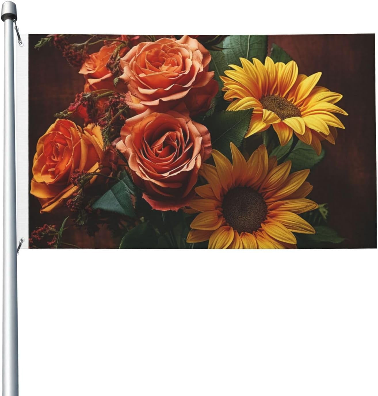 Sunflower and Rose Flag 4x6 ft Garden Flag Welcome Spring Summer Garden ...