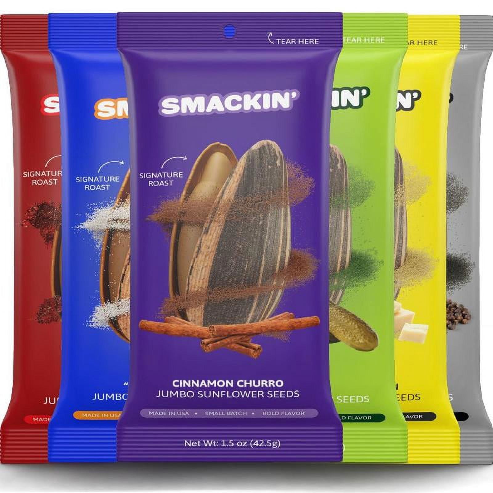 Sunflower Seed Sampler Pack, 6 Total 1.5 Ounce Single Serve Bags, 6 ...