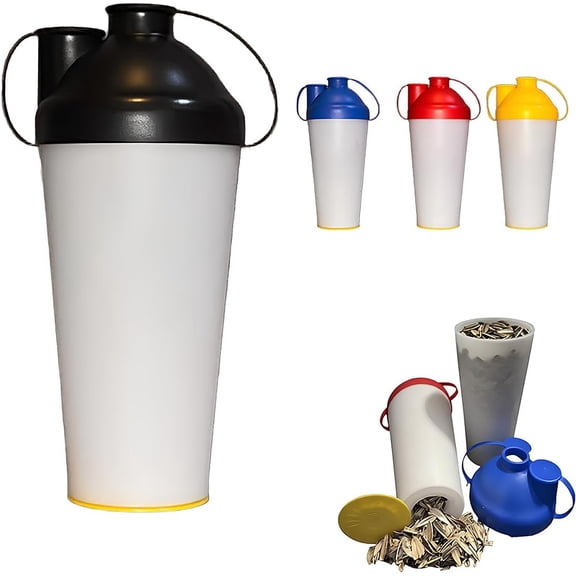 Sunflower Seed Snack Cup – Reusable Seed & Shell Holder, Portable ...